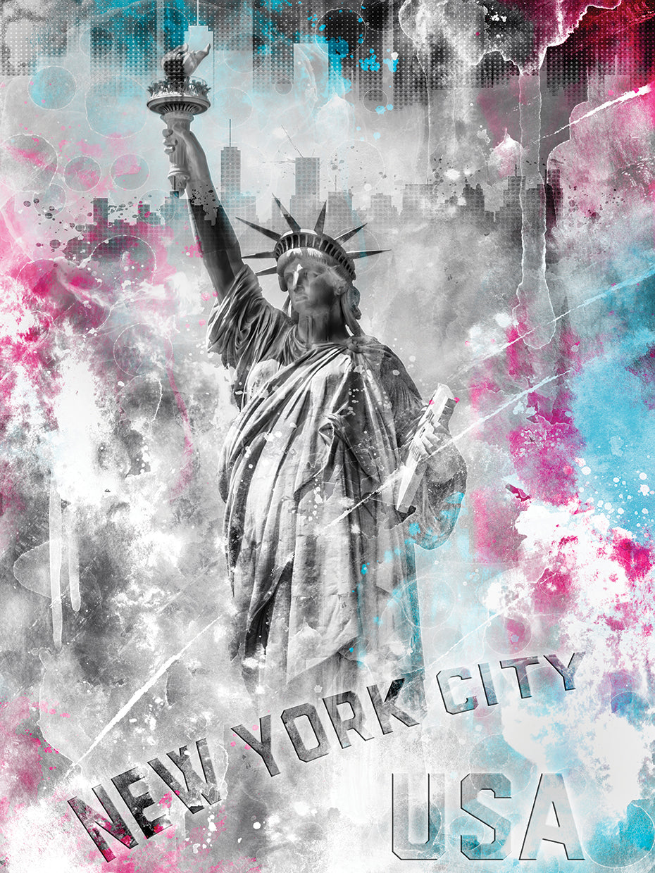 POP ART Statue of Liberty Wall Art by Melanie Viola FotoDesign | Fine ...