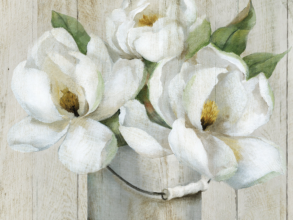 Shiplap Magnolias by Nan | FineArtCanvas.com – Fineartcanvas.com