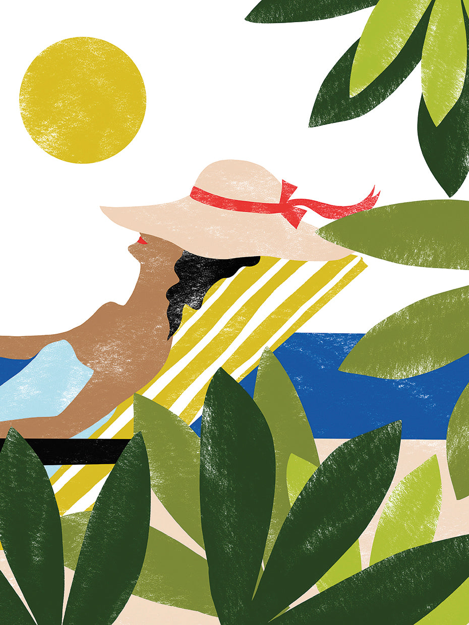 Emily Kopcik's Sunbathing Canvas Art Prints | Fine Art Canvas