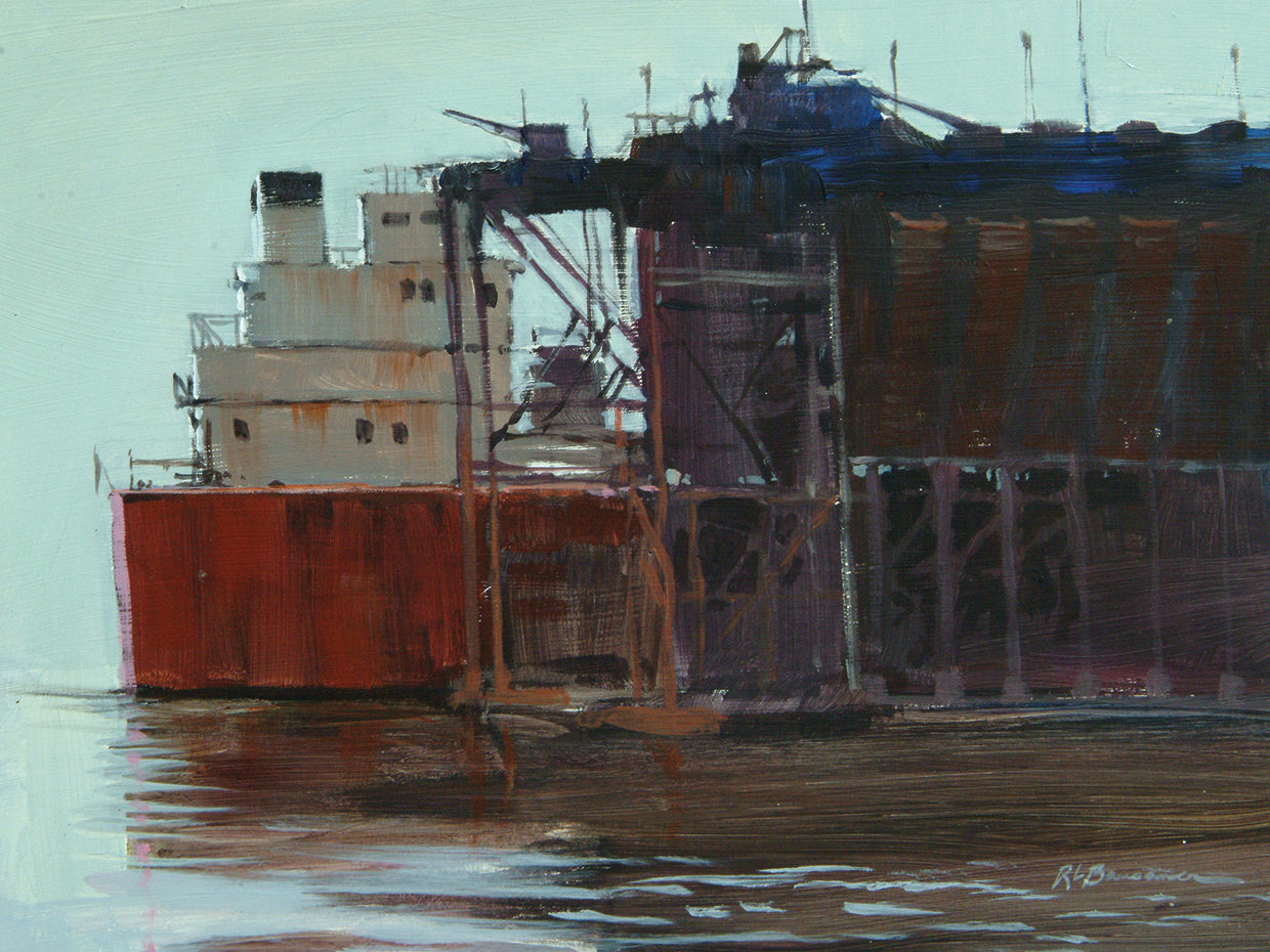 Iron Ore Dock Wall Art by Roger Bansemer | Fine Art Canvas