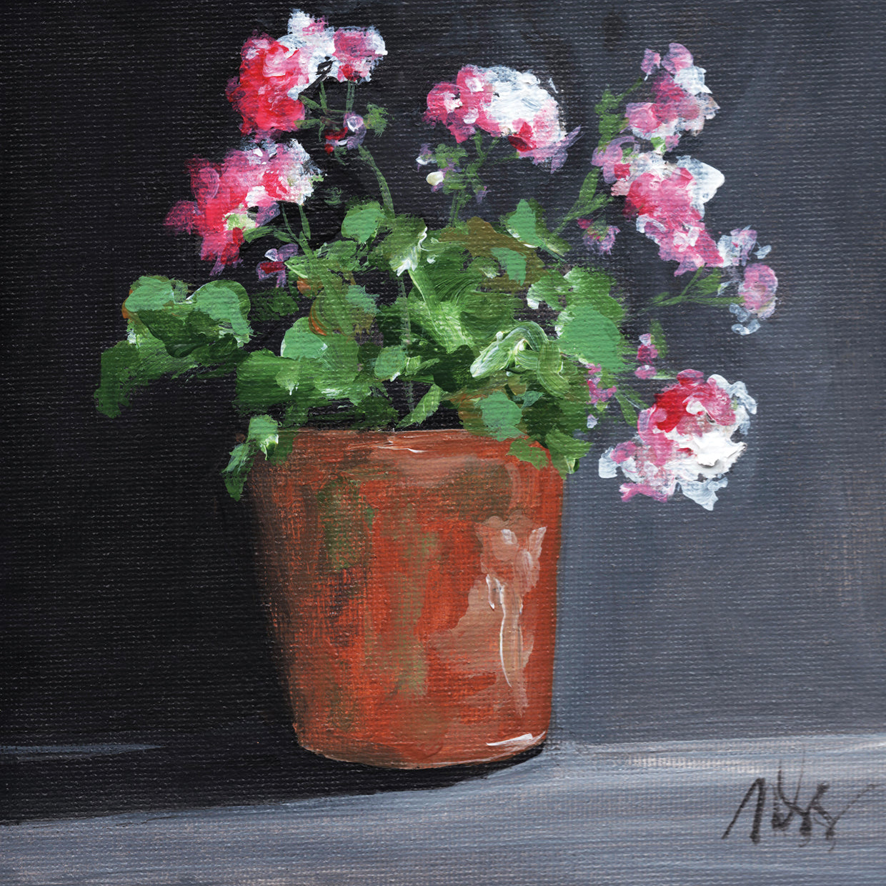 Geranium Wall Art by Molly Susan Strong | Fine Art Canvas