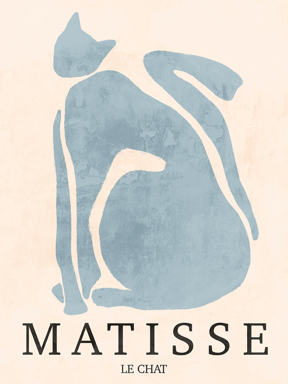 Matisse Cat Cutout Wall Art by Anna Lischenko | Fine Art Canvas