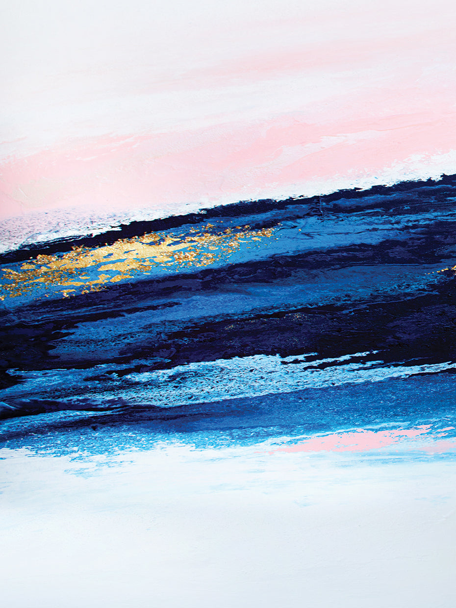 Pink And Blue 2 Wall Art by Alyson Storms | Fine Art Canvas