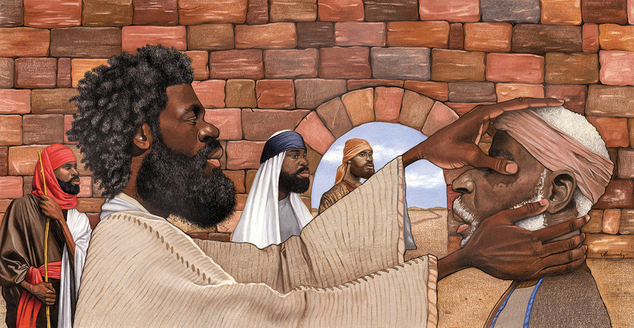 Biblical John 9 Wall Art by Manasseh Johnson | Fine Art Canvas