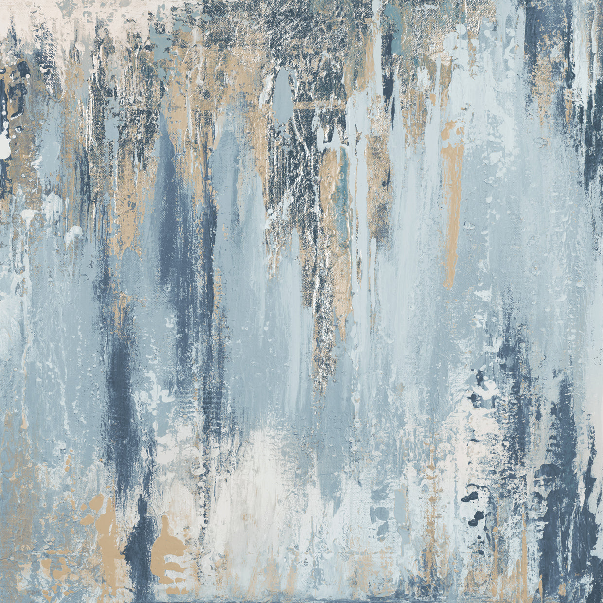 Blue Illusion Square II Wall Art by Pinto, Patricia | Fine Art Canvas
