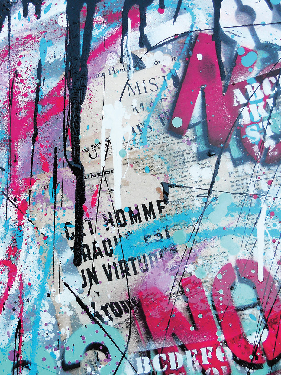 David Drioton's Graffiti Collage Poster -31 Canvas Art Prints | Fine ...
