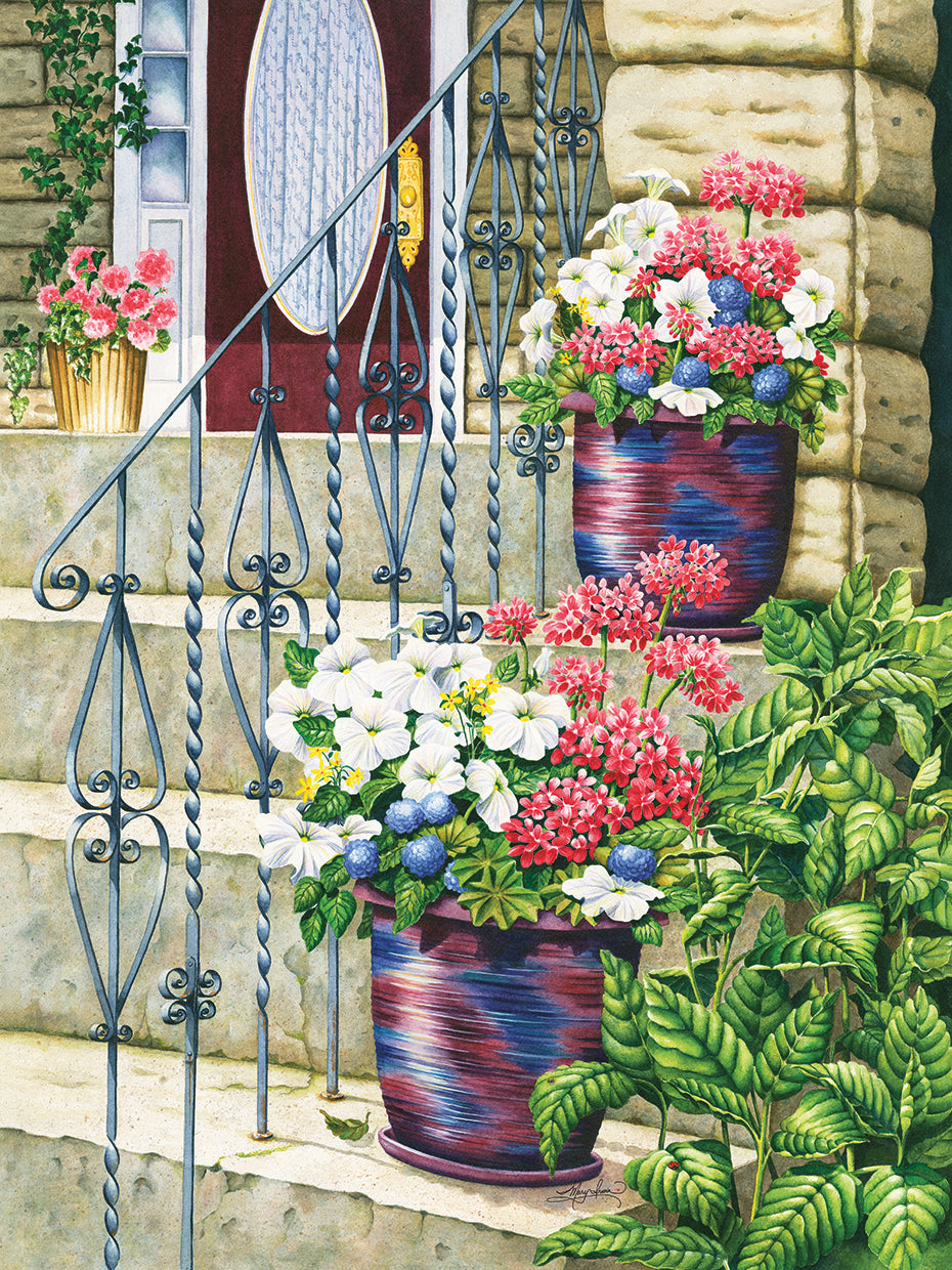 Mary Irwin's Butchart Gardens Steps Canvas Art Prints For Sale ...