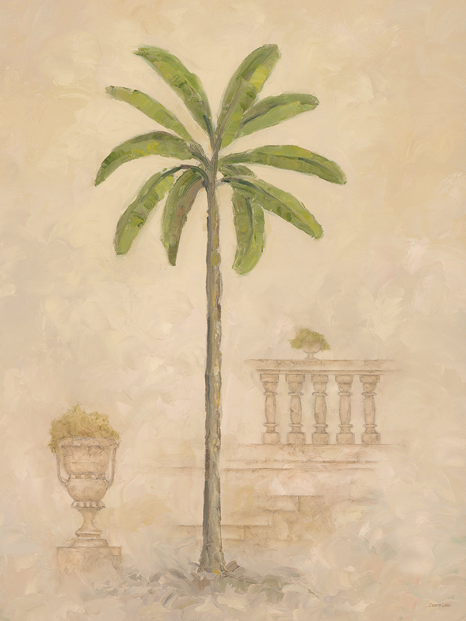 Palm With Architecture 3 Wall Art by Debra Lake | Fine Art Canvas
