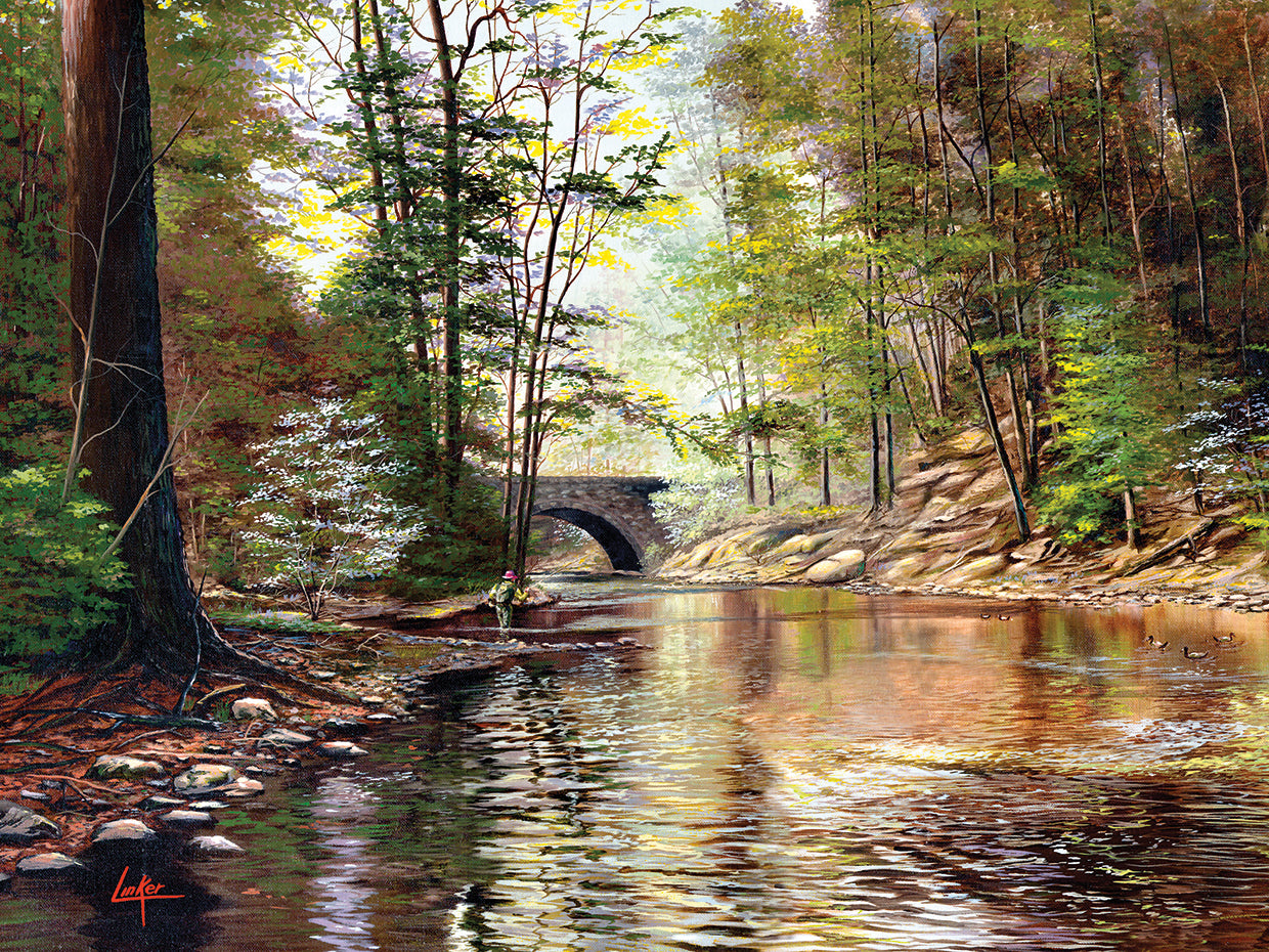 Stone Bridge Wall Art by Thomas Linker | Fine Art Canvas