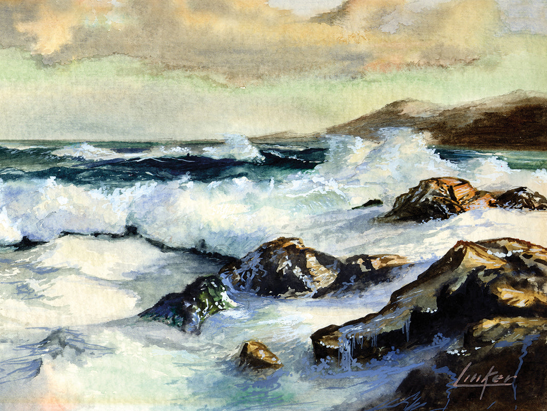 Lighthouse at Night by Thomas Linker | FineArtCanvas.com ...