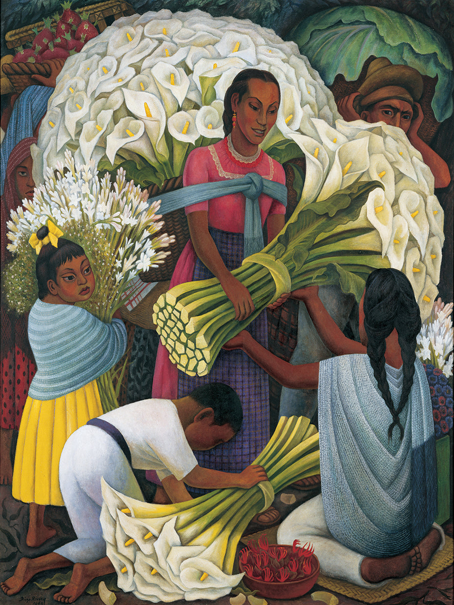 The Flower Vendor by Diego Rivera | FineArtCanvas.com – Fineartcanvas.com
