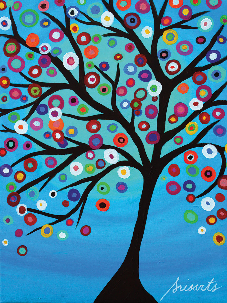 Prisarts's Dancing Tree Of Life Canvas Art Prints | Fine Art Canvas