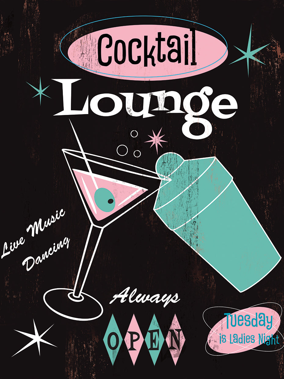 Fiona Stokes-Gilbert's Cocktail Lounge Canvas Art Prints | Fine Art ...