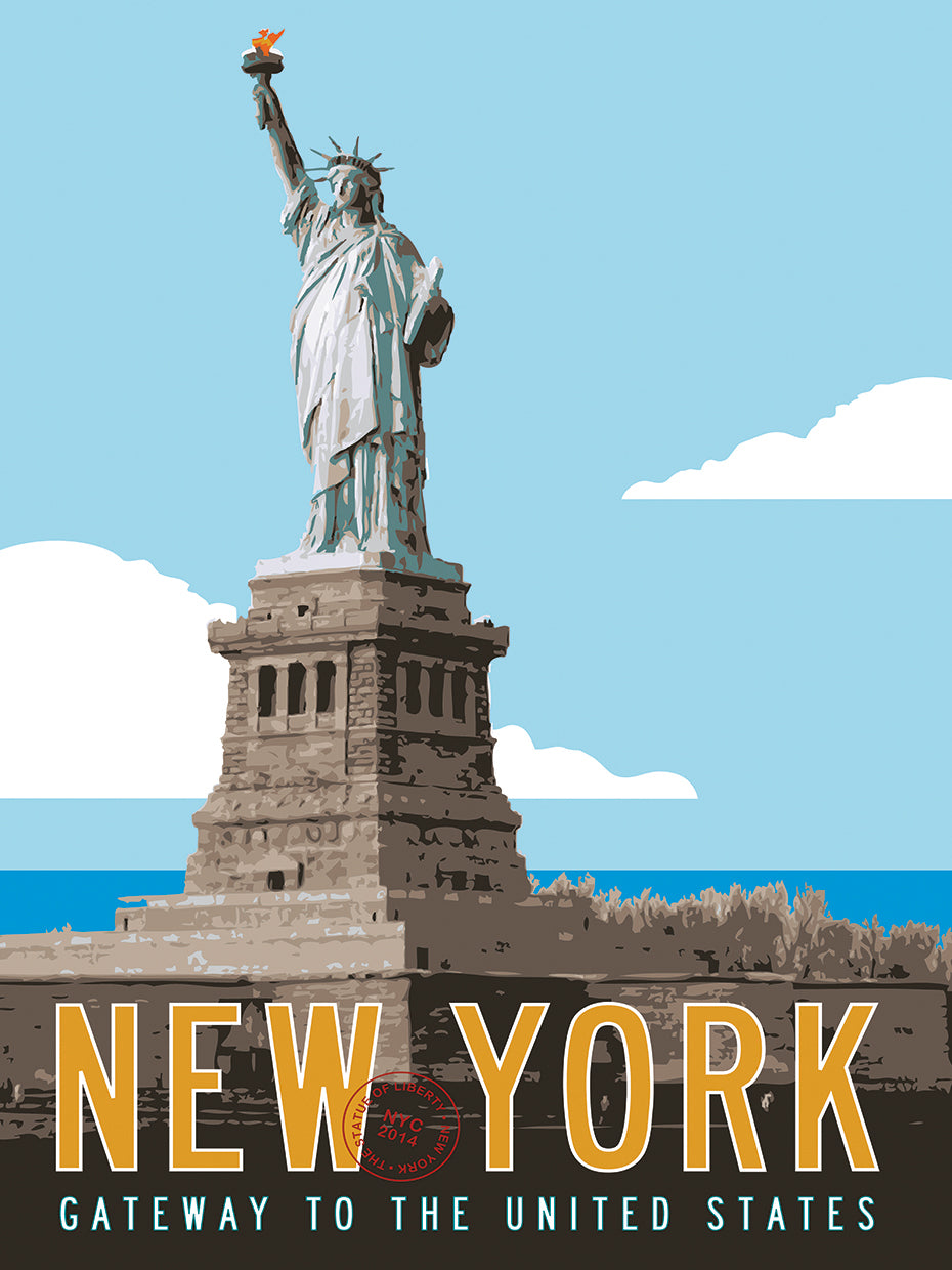 New York Travel Poster Canvas Print – Fineartcanvas.com