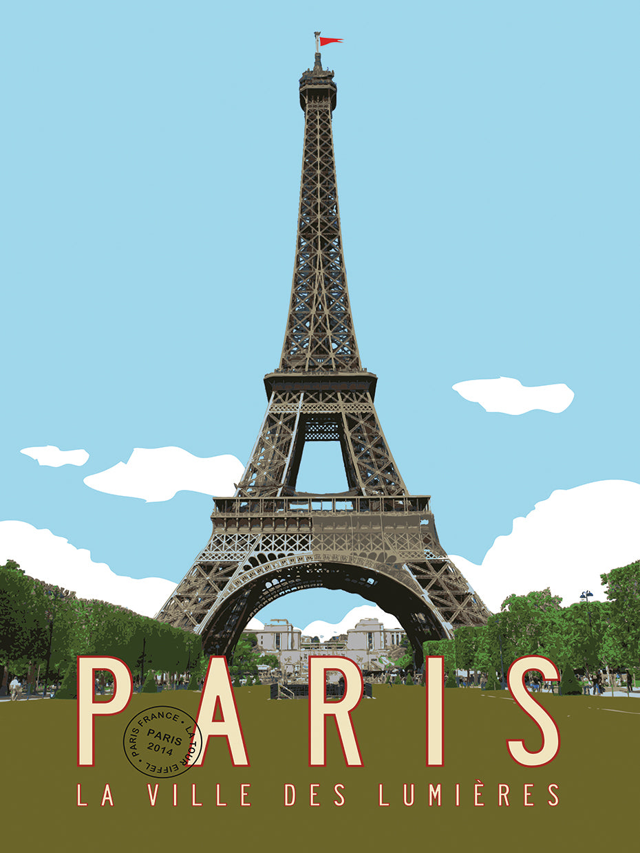 Paris Travel Poster Canvas Print – Fineartcanvas.com