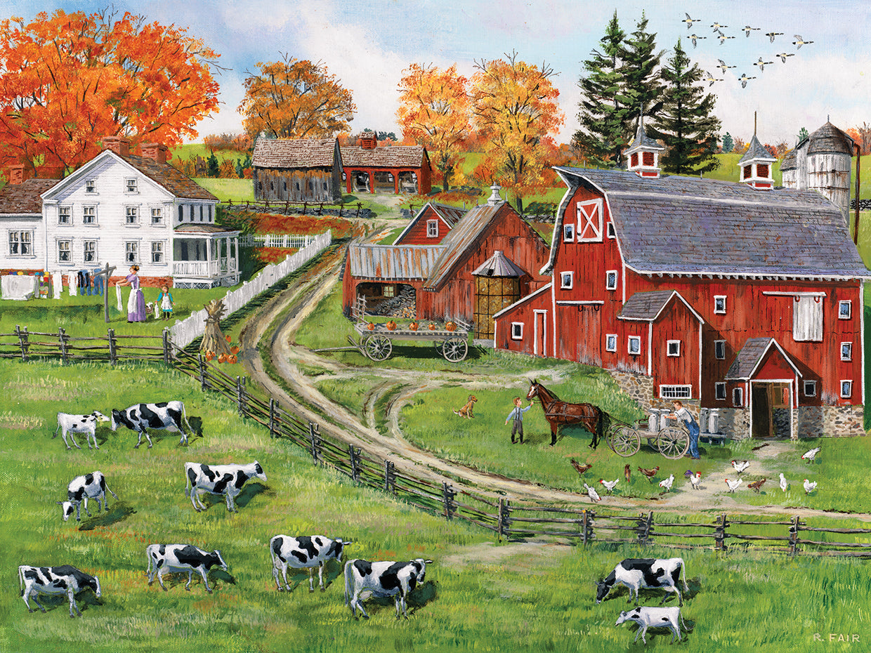 Our Dairy Farm by Bob Fair | FineArtCanvas.com – Fineartcanvas.com