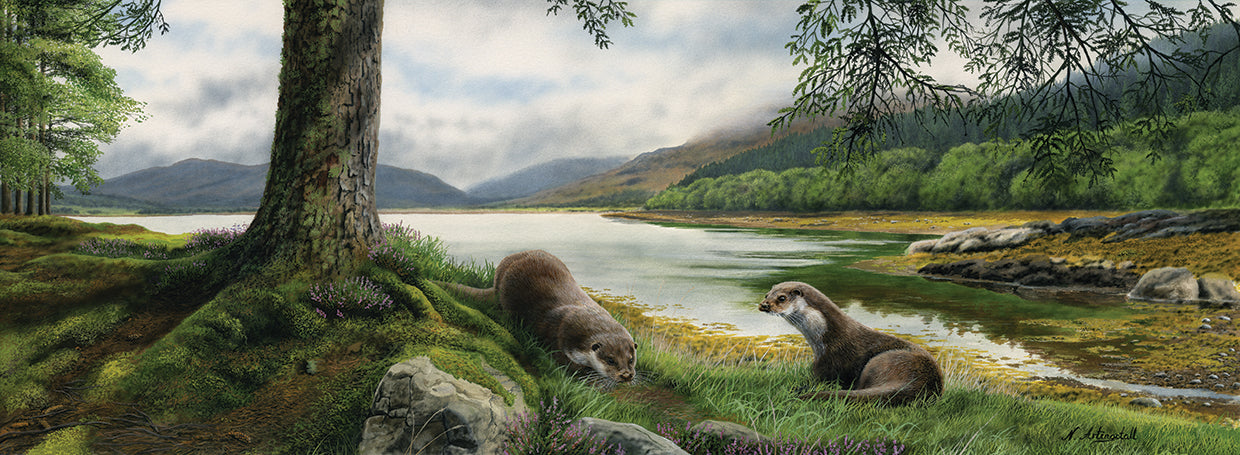 Otters by Nigel Artingstall | FineArtCanvas.com – Fineartcanvas.com