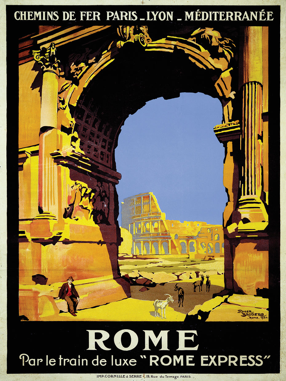 Rome Express Rome, Par le Train de Luxe by Print Collection ...