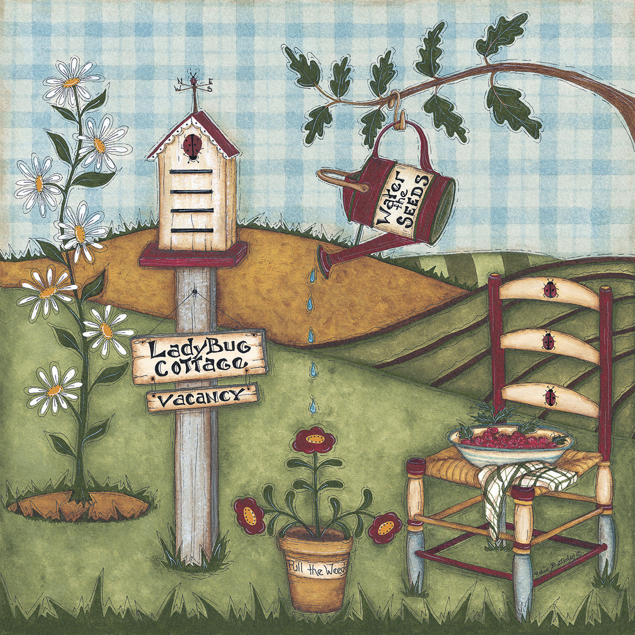 Robin Betterley's Ladybug Cottage Canvas Art Prints | Fine Art Canvas