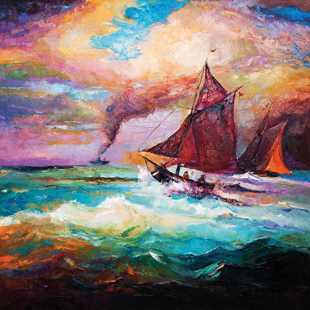 DP Gallery's Set Sail for Color Canvas Art Prints | Fine Art Canvas