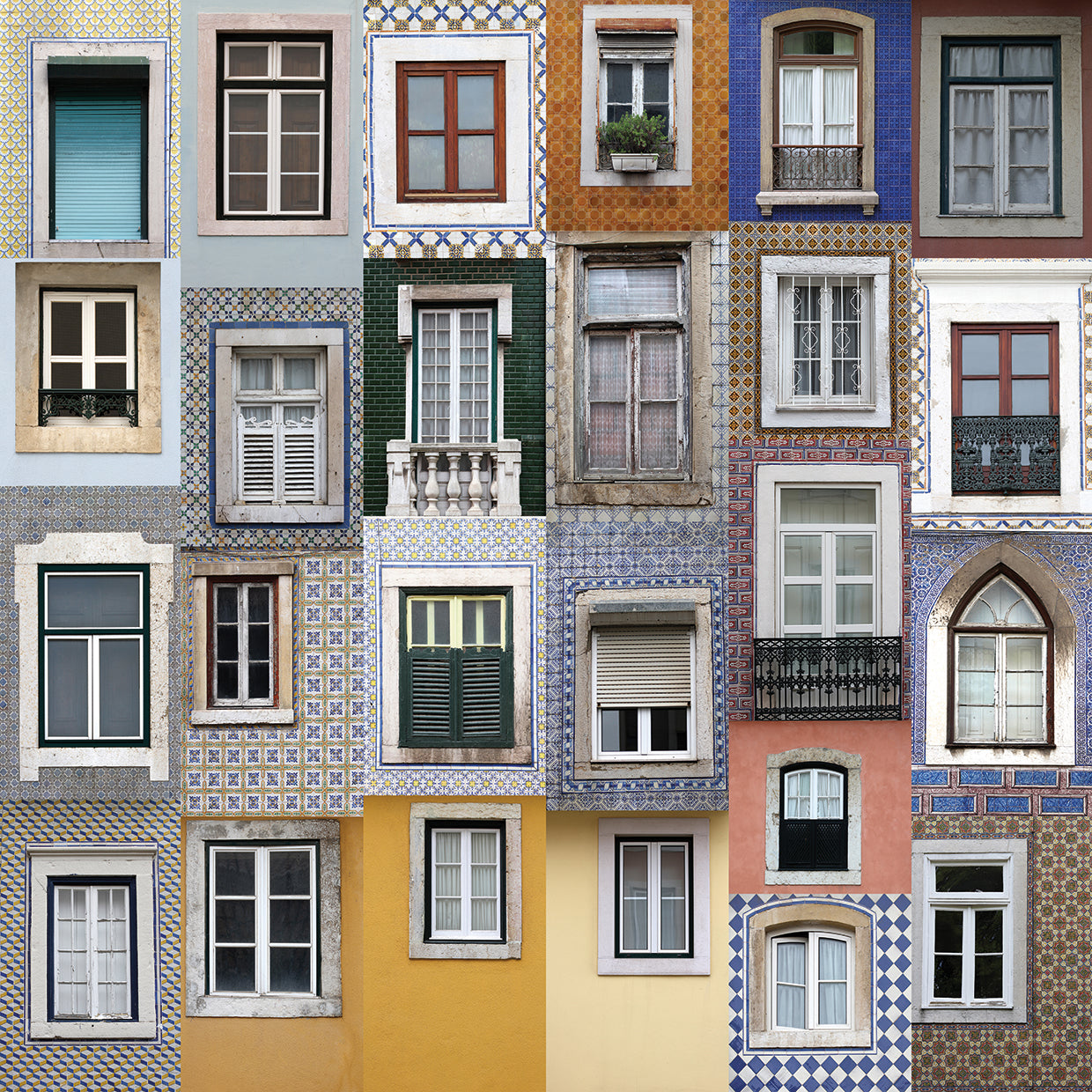 Lisbon Tiled Window Collage by DP Gallery | FineArtCanvas.com ...