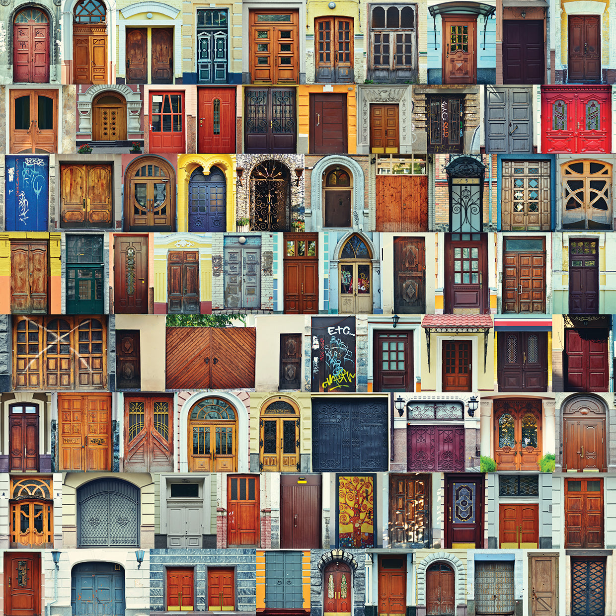 Kiev Vintage Door Collage by DP Gallery | FineArtCanvas.com ...