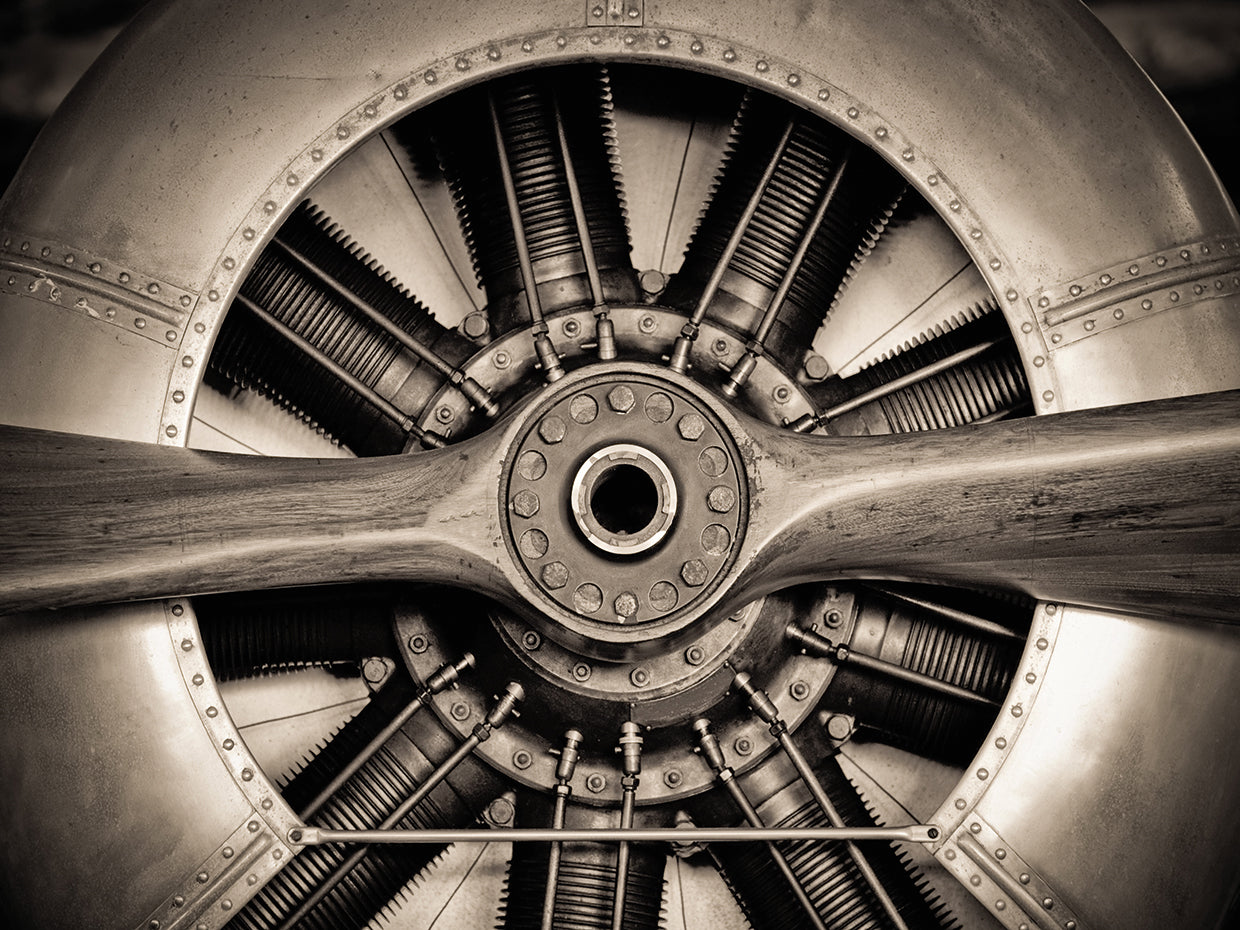 DP Gallery's Vintage Aircraft Engine Canvas Art Prints | Fine Art Canvas