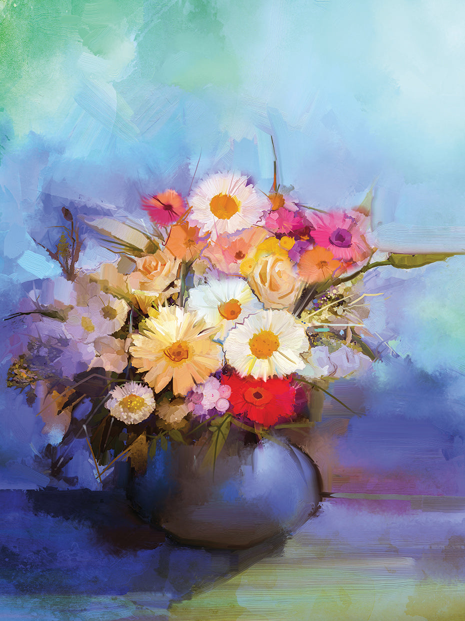 Misty Blue Bouquet by DP Gallery | FineArtCanvas.com – Fineartcanvas.com