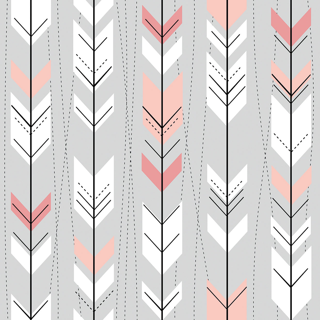 Geo Frosty Feather Patterns by DP Gallery | FineArtCanvas.com
