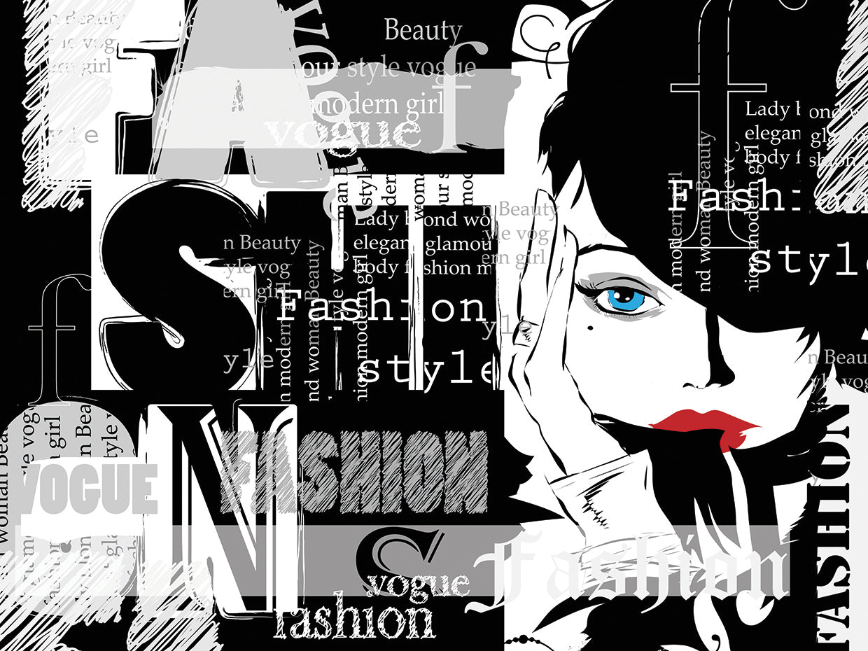 High Fashion Model Words by DP Gallery | FineArtCanvas.com ...