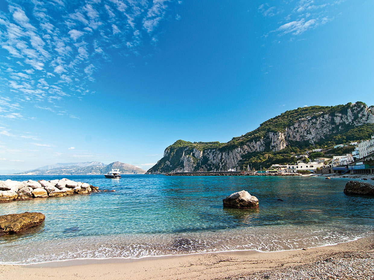 DP Gallery's Capri Beach Stroll Canvas Art Prints | Fine Art Canvas ...