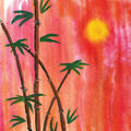 DP Gallery's Sunset Glow Bamboo Canvas Art Prints | Fine Art Canvas
