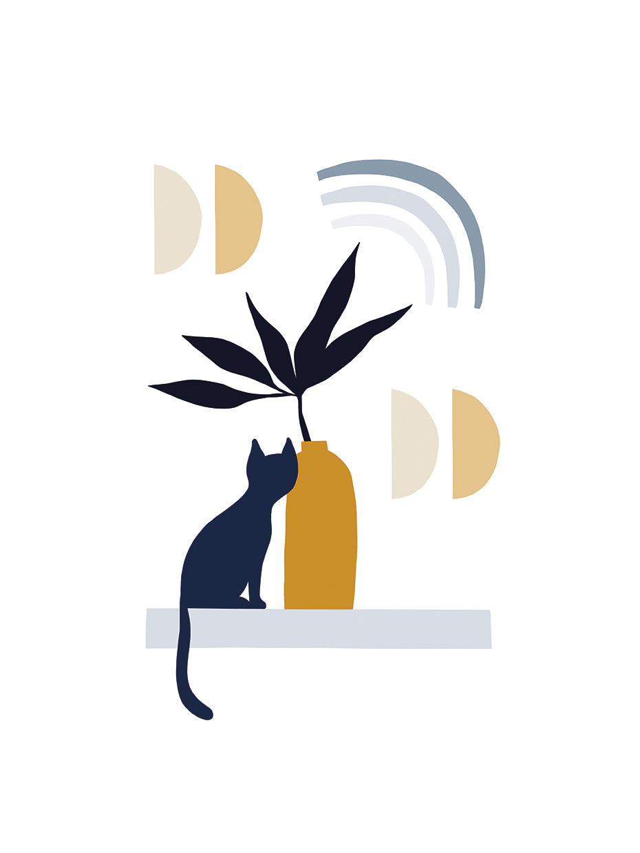 Dominique Vari's Cats and Nature 2 White Canvas Art Prints | Fine Art ...