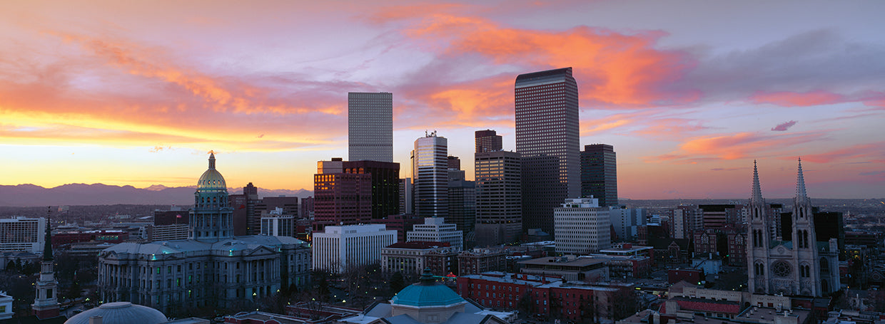 Panoramic Images's Denver Dazzles Skyline Canvas Art Prints | Fine Art ...