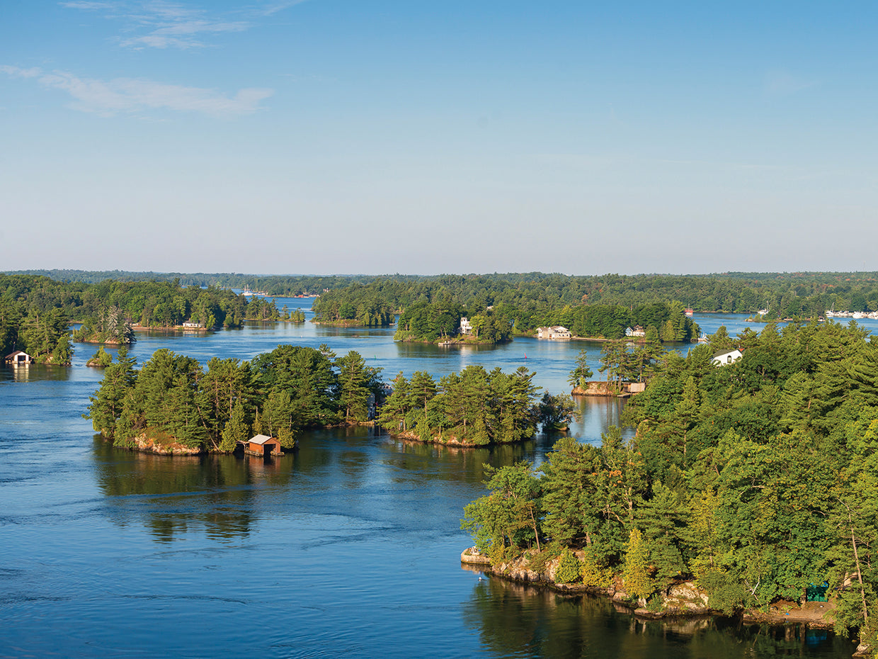 Panoramic Images's Ontario Island Cottages Canvas Art Prints | Fine Art ...