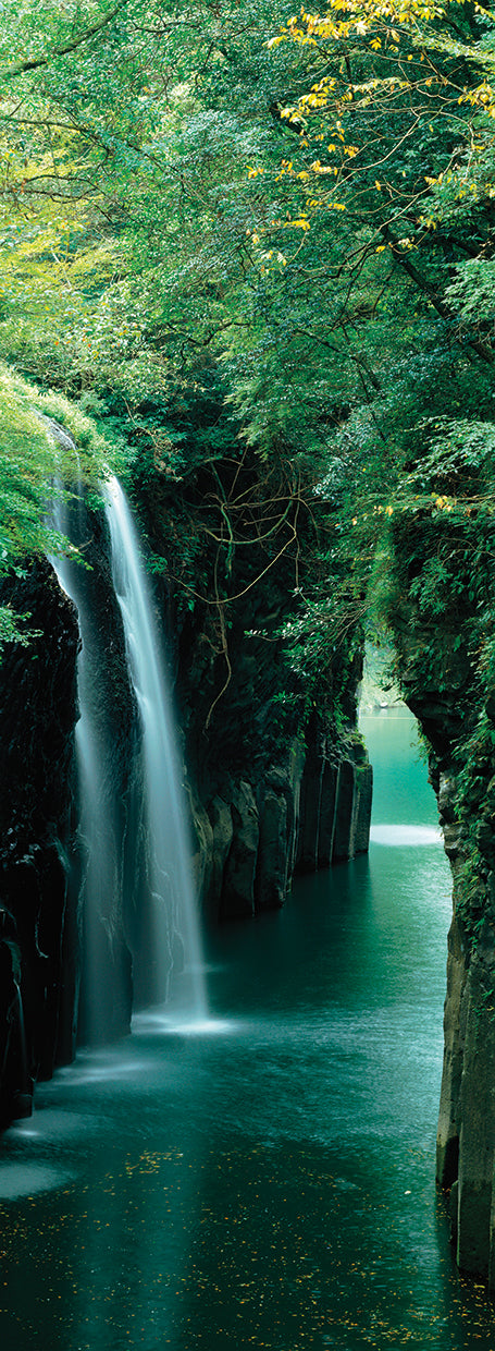 Panoramic Images's Japanese Teal Waterfalls Canvas Art Prints | Fine ...