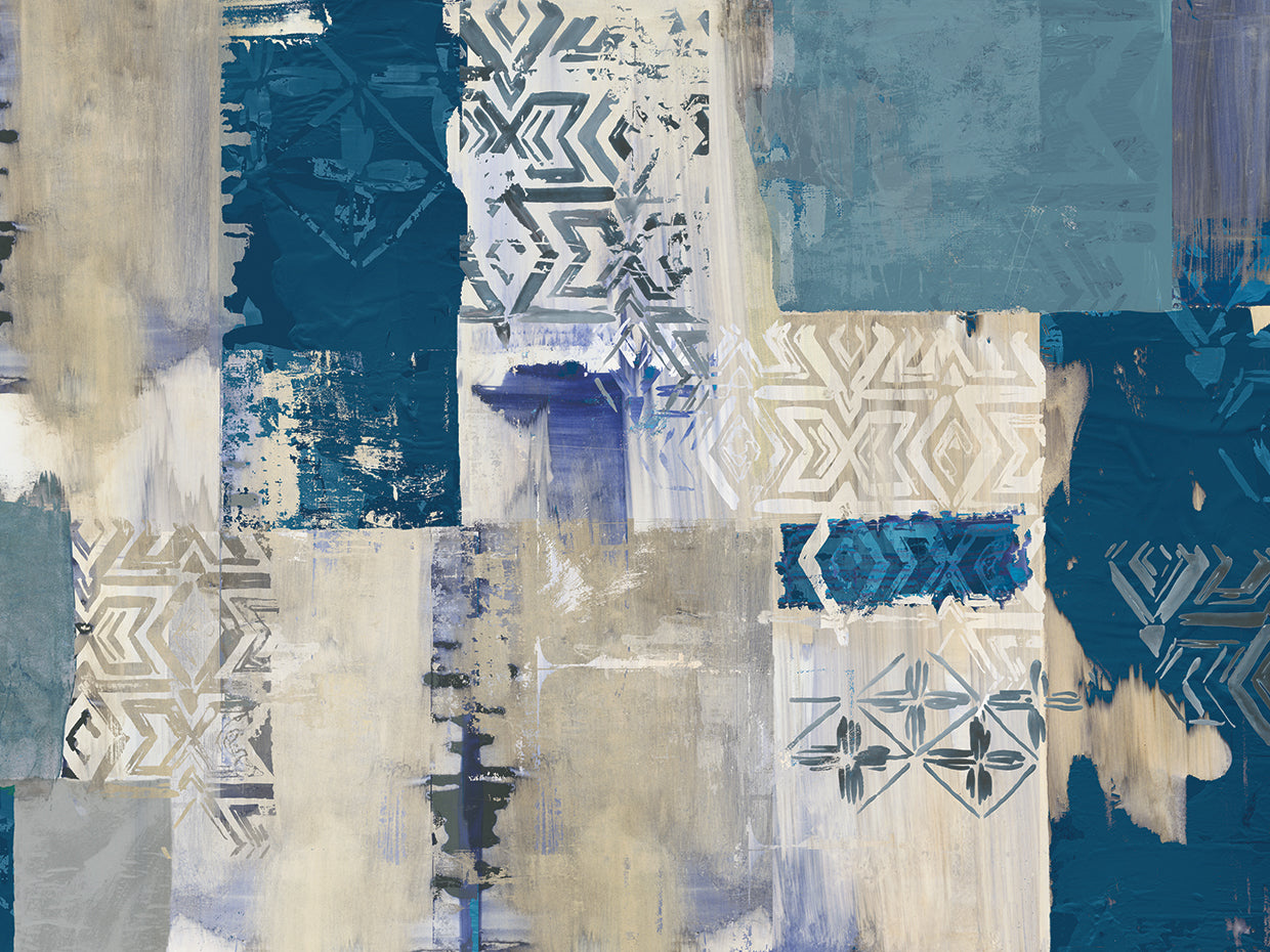 Tom Reeves's Indigo Patchwork Canvas Art Prints | Fine Art Canvas