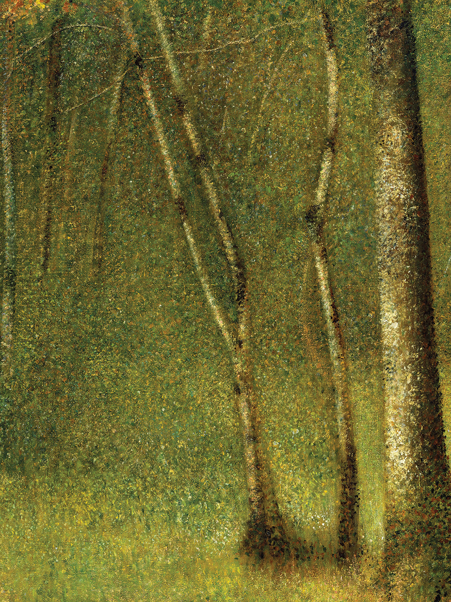 Georges Seurat's The Forest At Pontaubert (1881) Canvas Art Prints ...