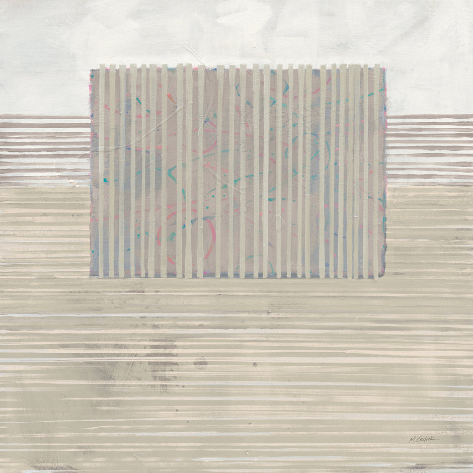 Influence of Line and Color Gold Crop by Mike Schick | FineArtCanvas ...