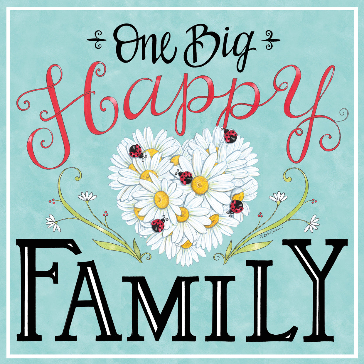 Our Big Happy Family Wall Art by Deb Strain | Fine Art Canvas