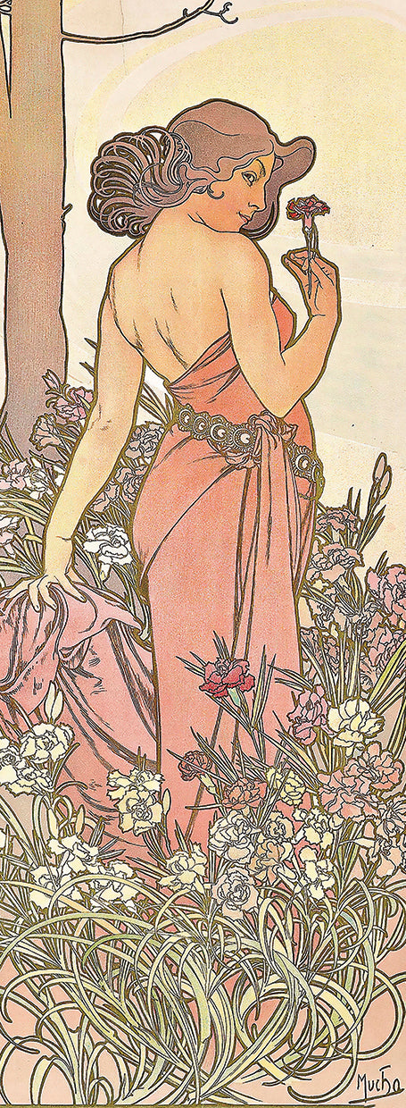 Alphonse Mucha's The Carnation (1897) Canvas Art Prints | Fine Art Canvas