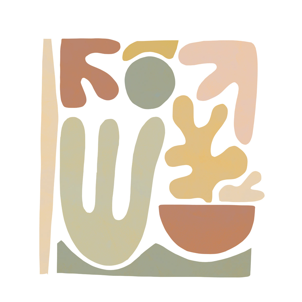 Dominique Vari's The Shapes of Summer 3 Canvas Art Prints | Fine Art Canvas