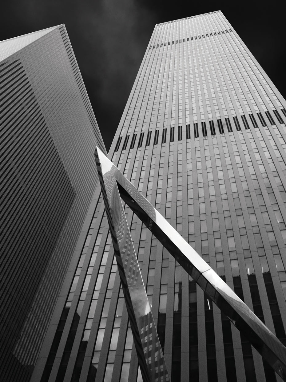 Mark Timothy Studios's Sculpture by the Skyscraper Canvas Art Prints ...