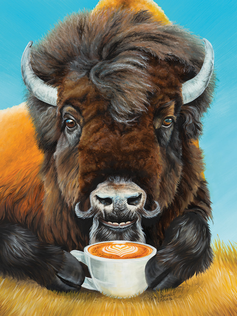 Holly Simental's Bison Canvas Art Prints | Fine Art Canvas