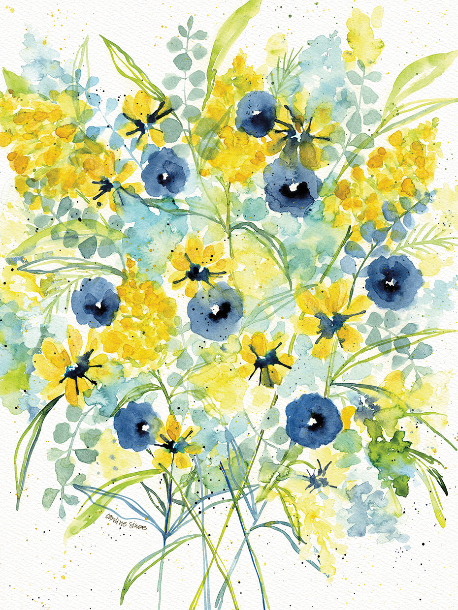 Golden Hour Bouquet 1 Wall Art by Caroline Simas | Fine Art Canvas