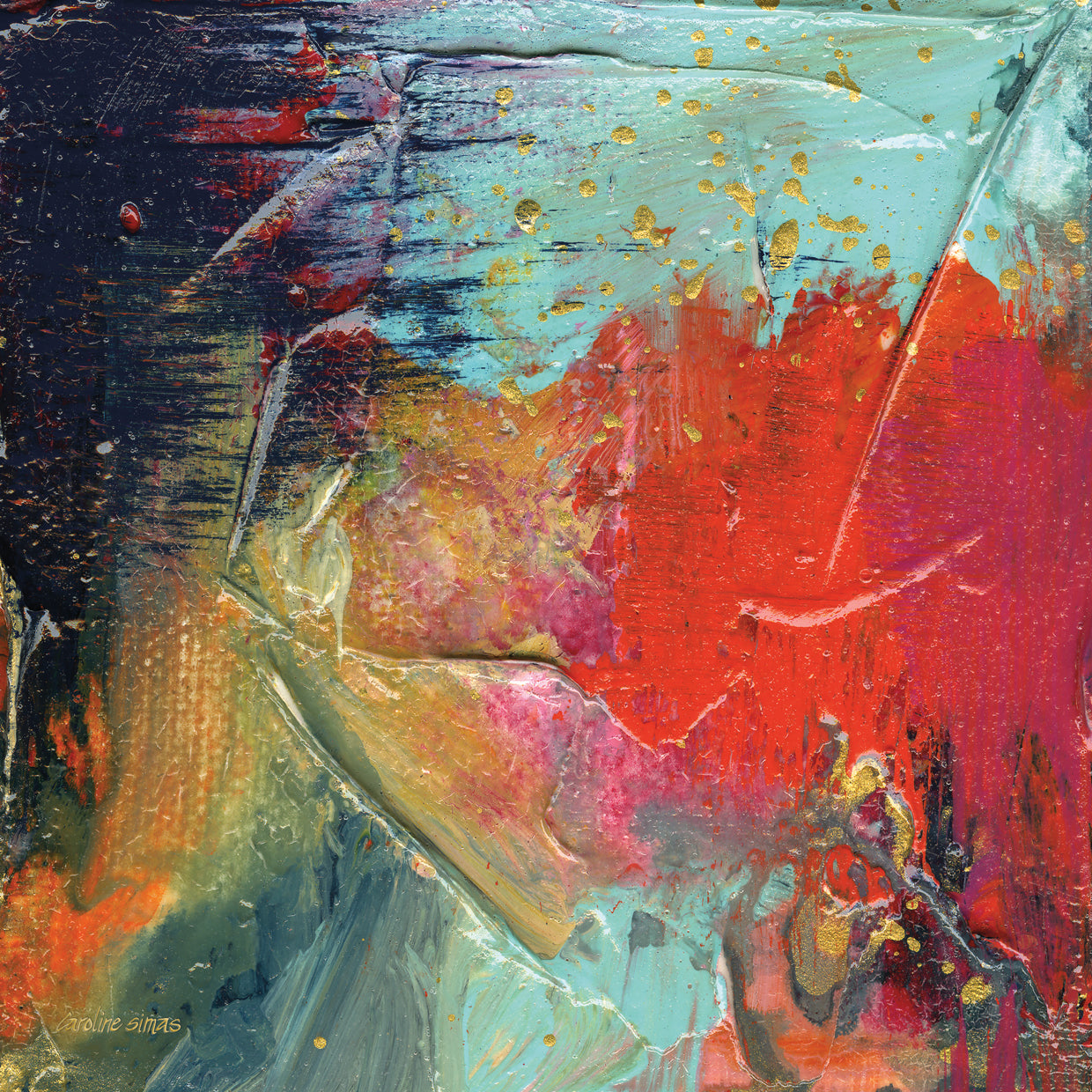 Caroline Simas's Abstract Impressions 7 Canvas Art Prints | Fine Art Canvas