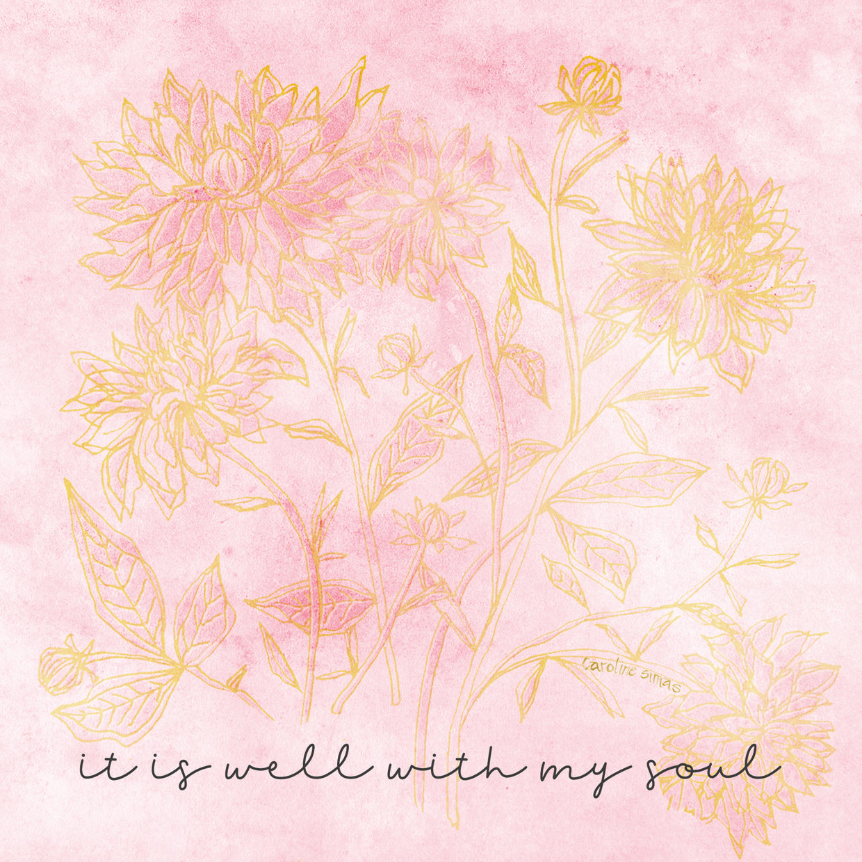 Pastel Petals 3 Wall Art by Caroline Simas | Fine Art Canvas