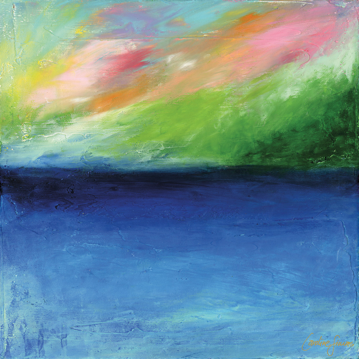 Caroline Simas's Abstract Seascape 3 Canvas Art Prints | Fine Art ...