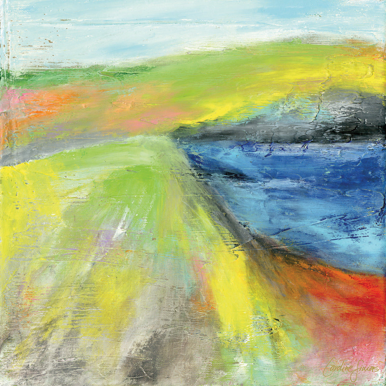 Abstract Seascape 4 Wall Art by Caroline Simas | Fine Art Canvas