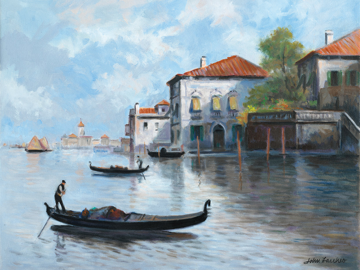 Gondolas Wall Art by John Zaccheo | Fine Art Canvas